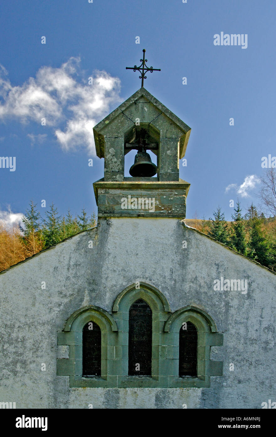 Bellcote on West end of Wythburn Chapel. Lake District National Park ...