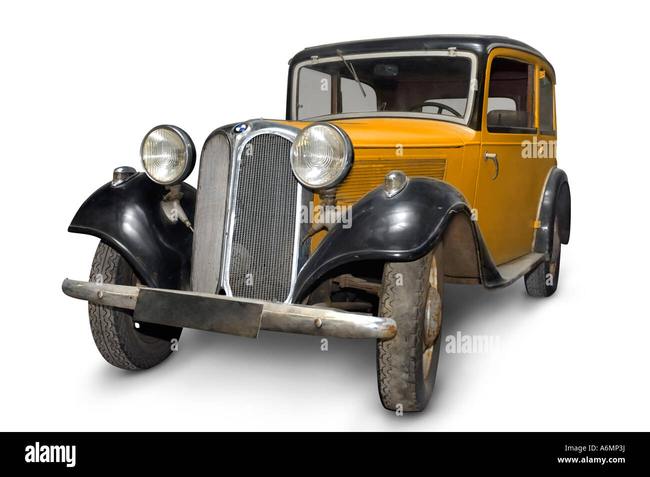 Orange BMW 303 retro car 1933 isolated Stock Photo - Alamy
