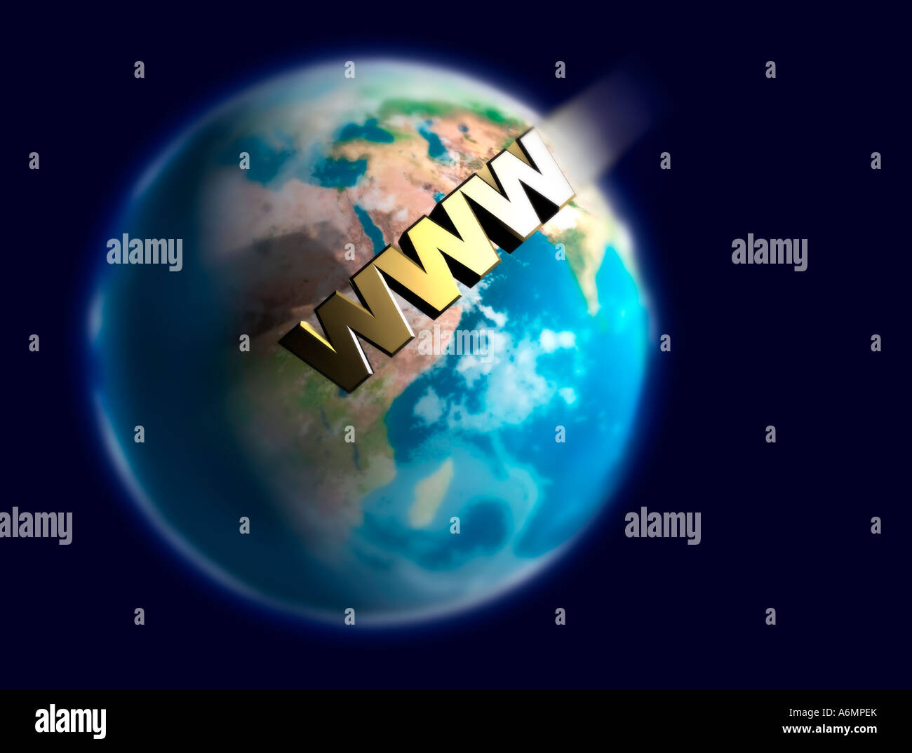 Digital world concept illustration Cut Out Stock Images & Pictures - Alamy