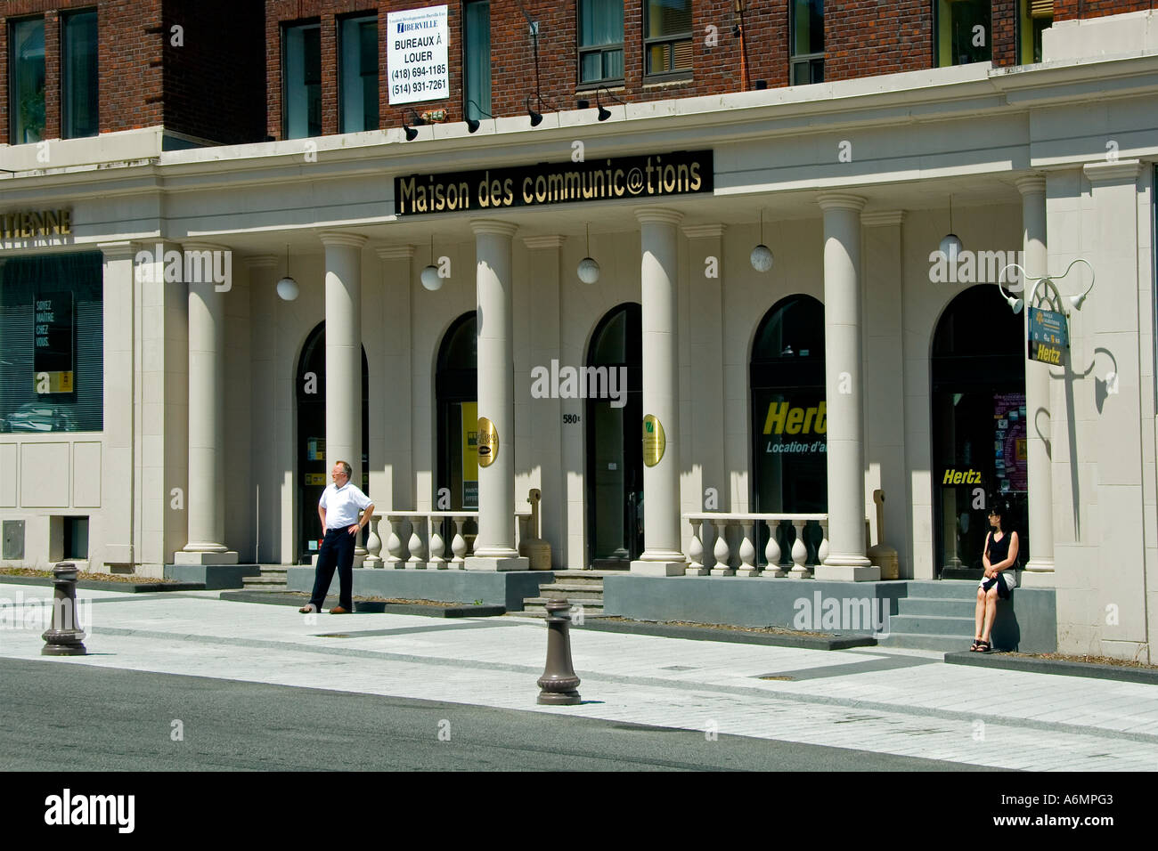 Street scene in Quebec City, Quebec, Canada Stock Photo - Alamy