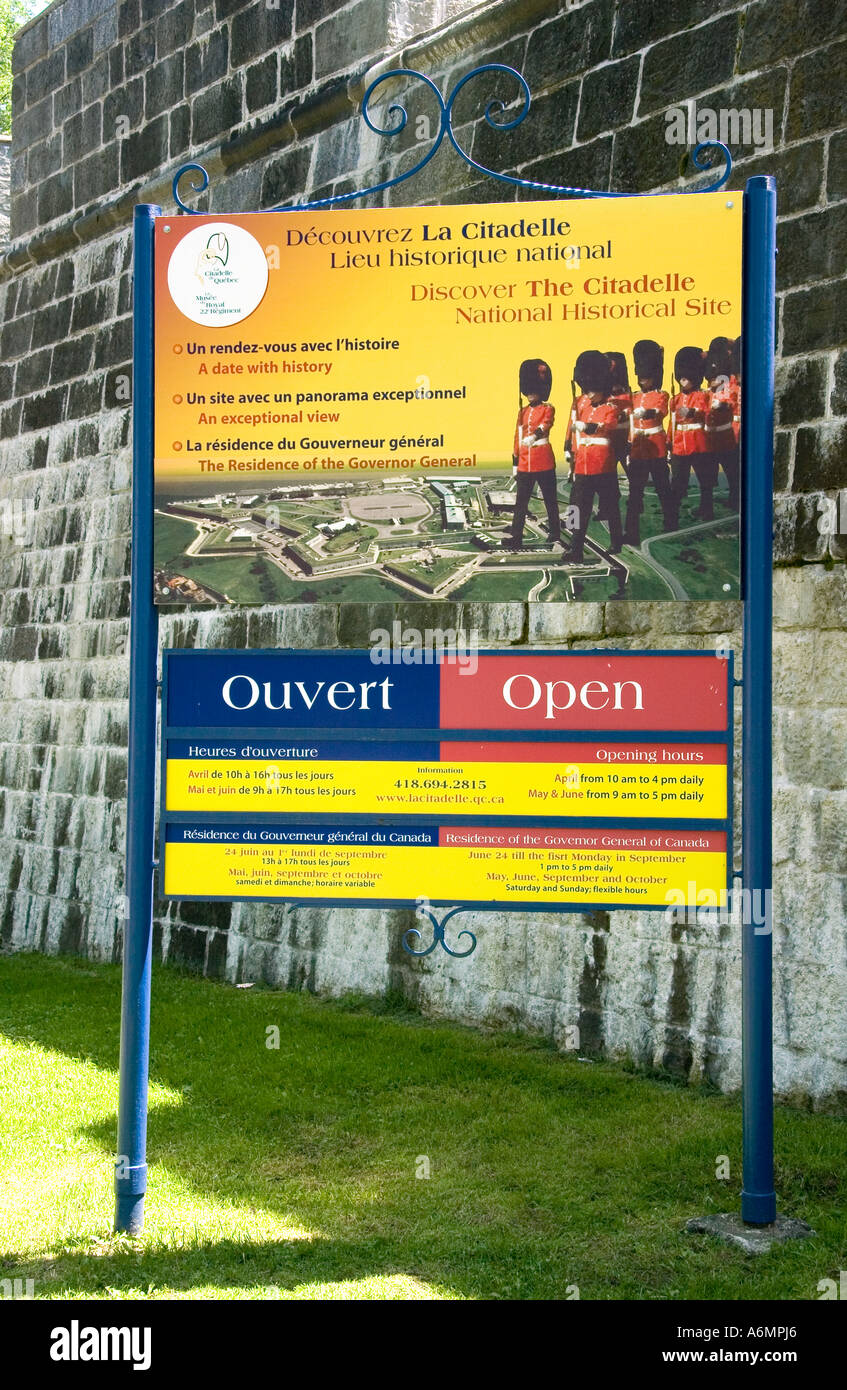 La Citadelle, historic military fortress in Quebec City, Quebec, Canada ...