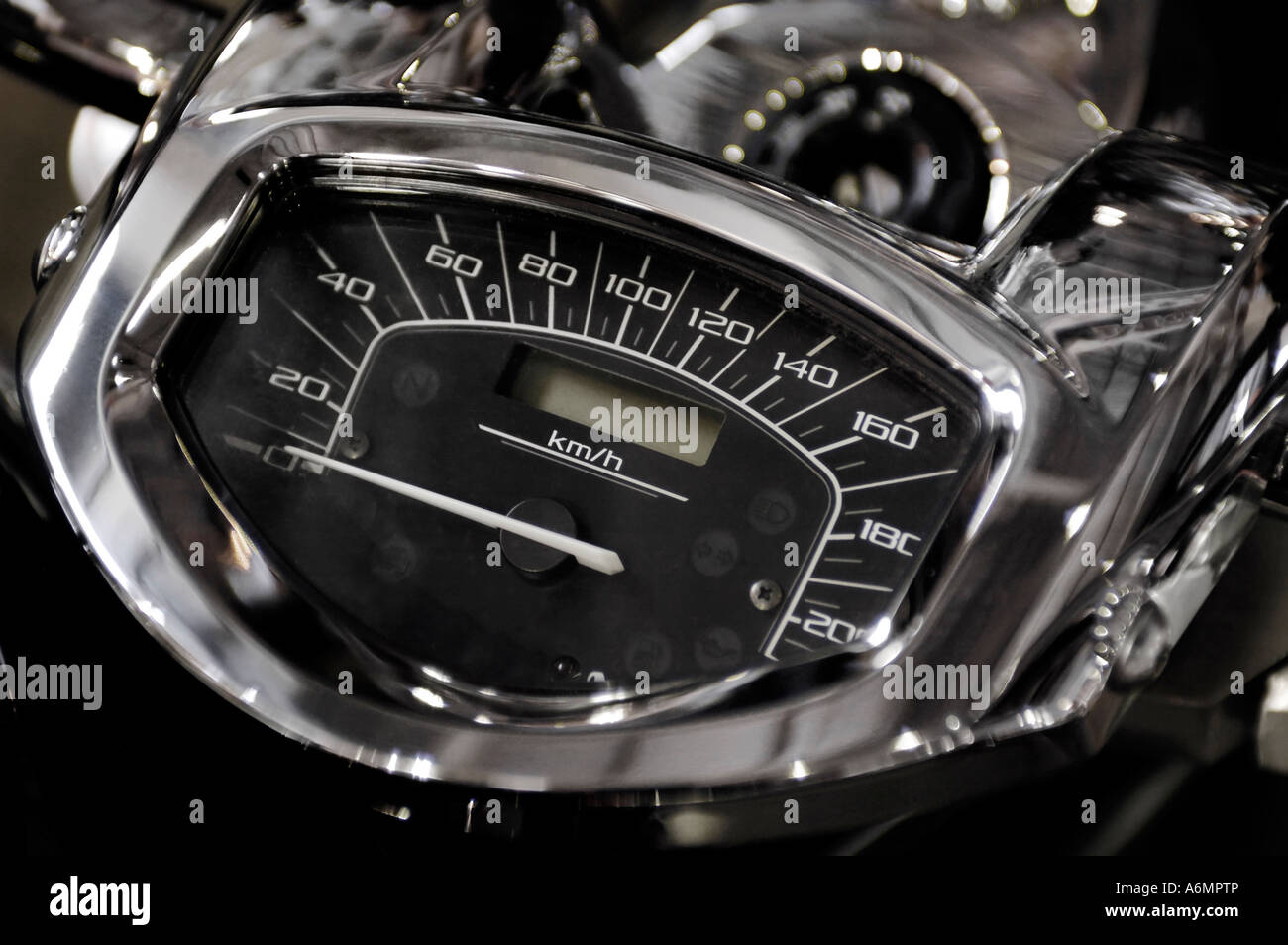 Yamaha motorcycle dashboard Stock Photo - Alamy