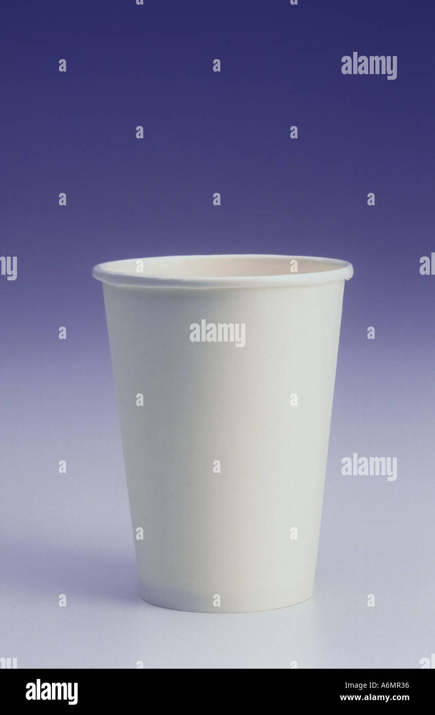 plain white paper cup Stock Photo - Alamy