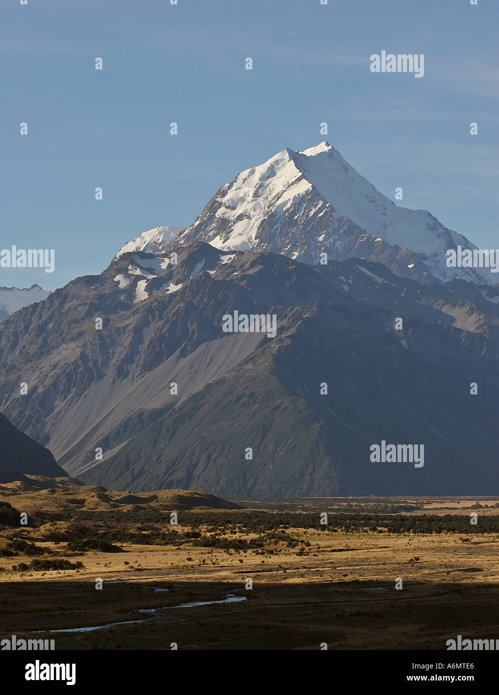 Mount Cook Range in Southern Alps in scenic New Zealand Stock Photo - Alamy