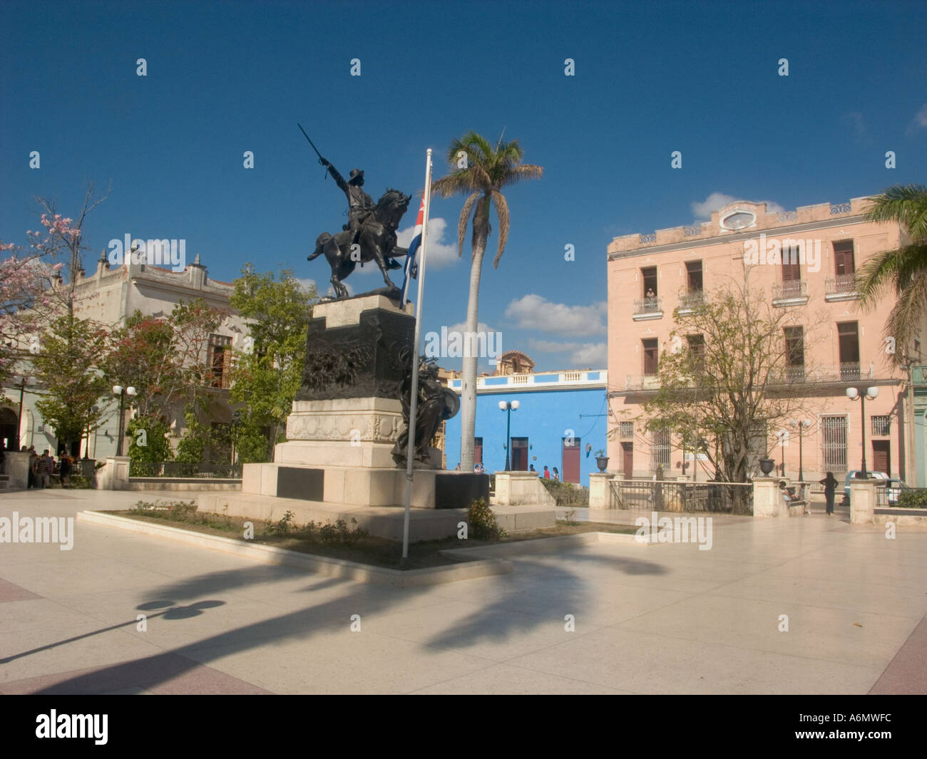 cuba central cuba camaguey equestrian statue of hero of war of ...