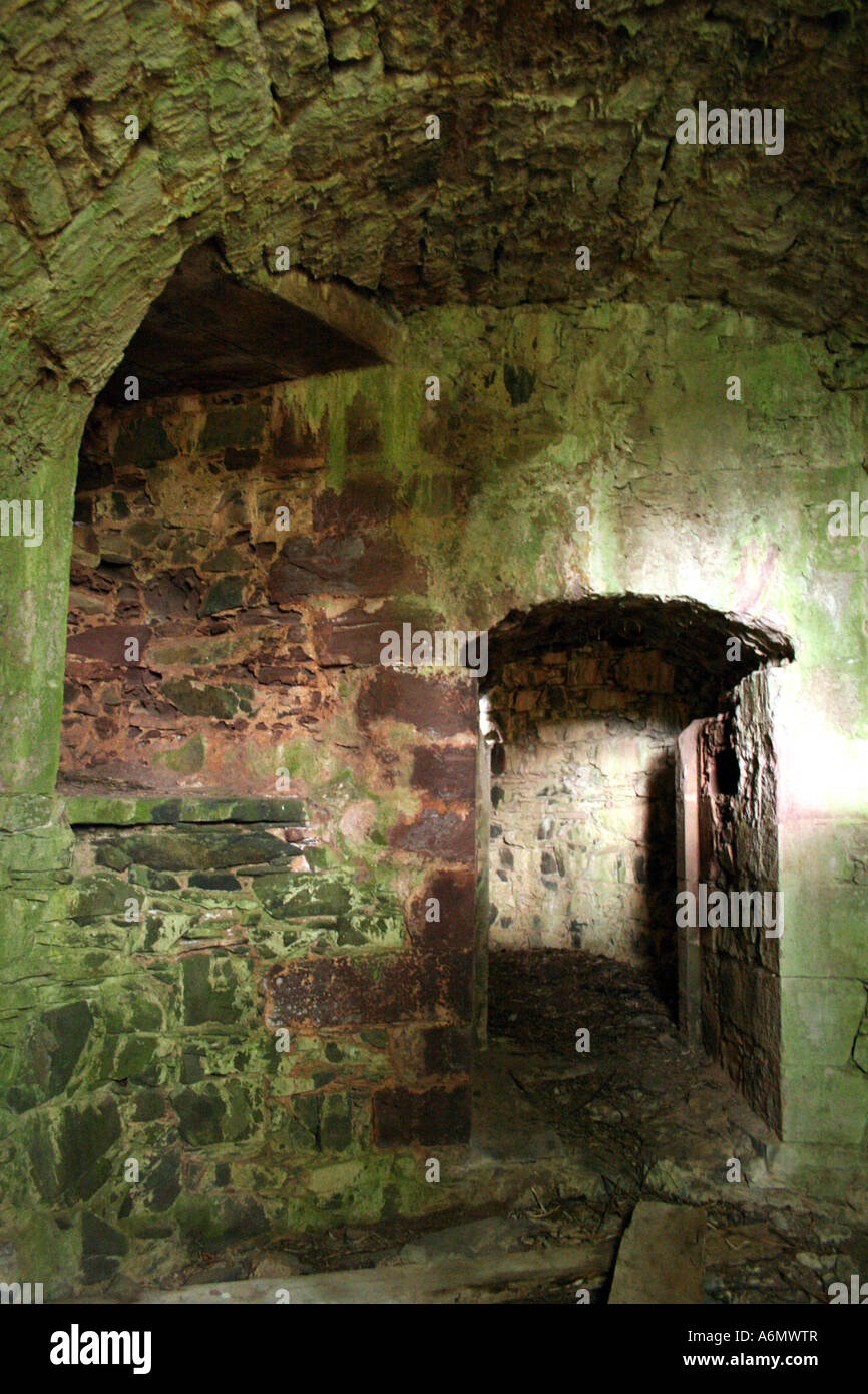 Drochil castle ruin, Scotland Stock Photo - Alamy