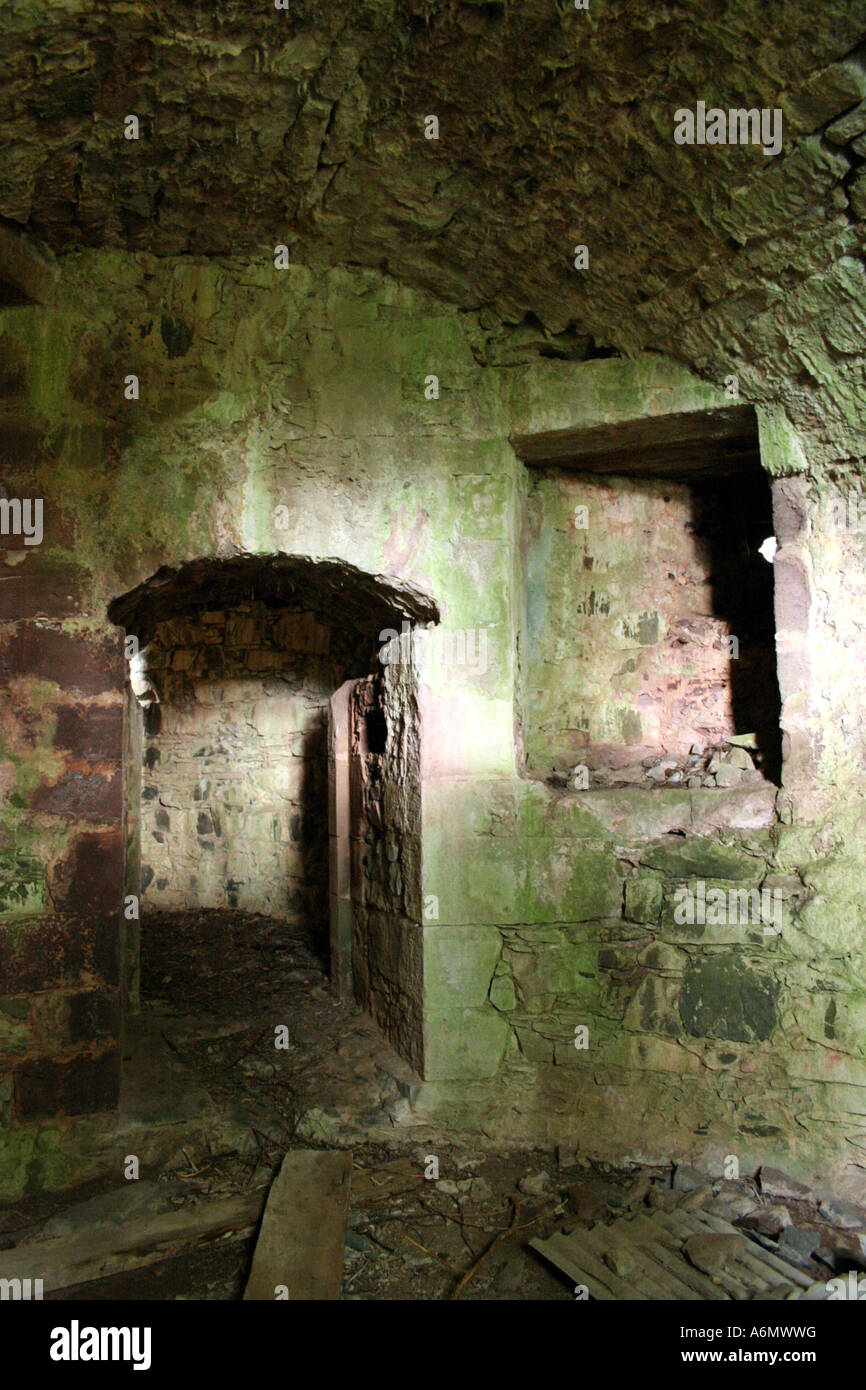 Drochil castle ruin, Scotland Stock Photo - Alamy