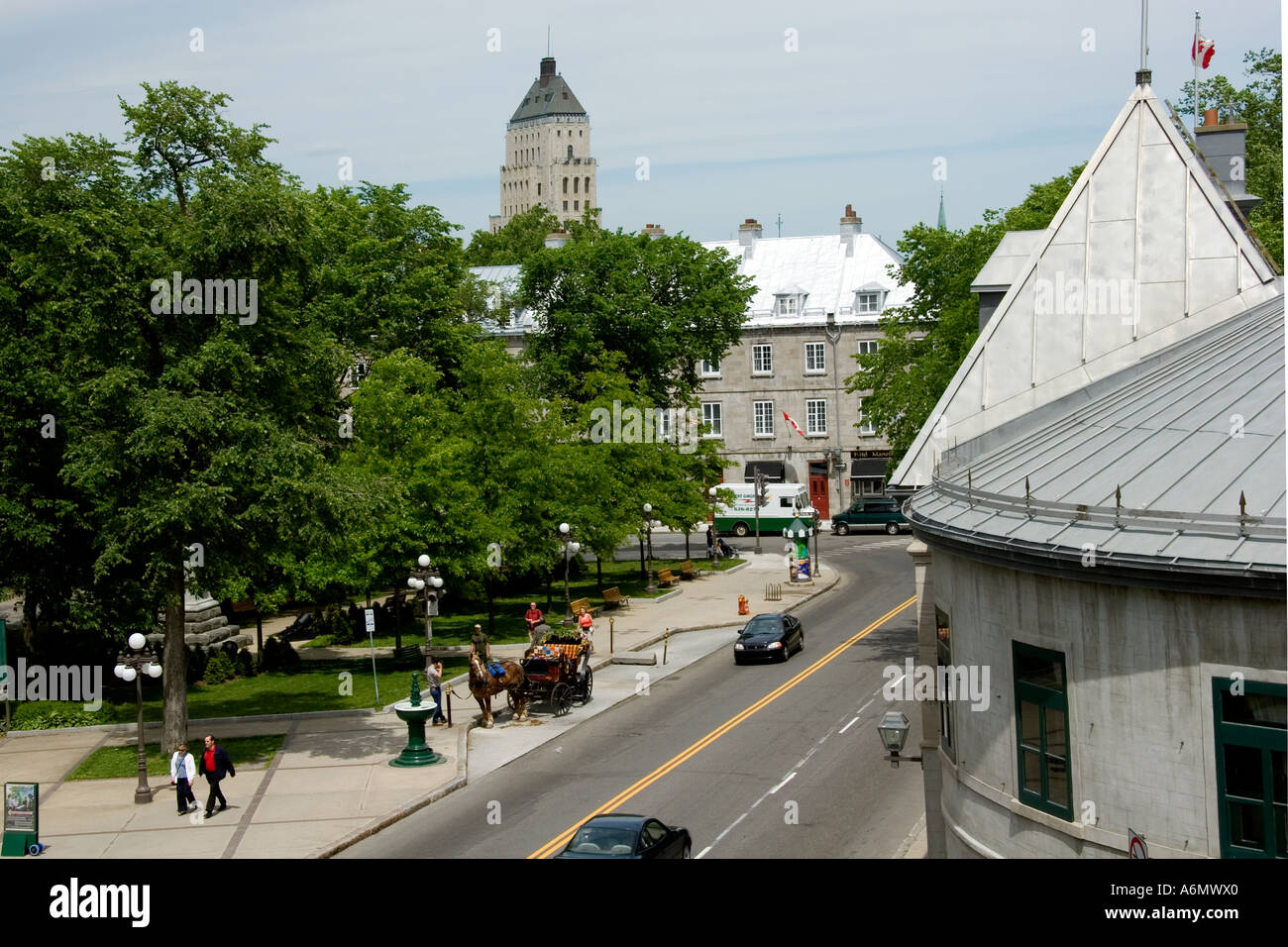 Street scene in Quebec City, Quebec, Canada Stock Photo - Alamy