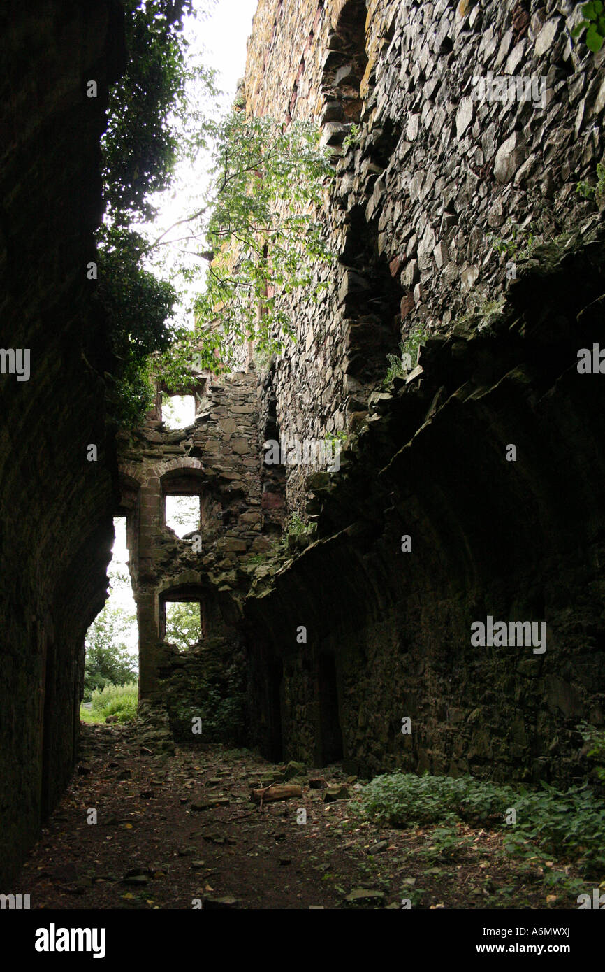 Drochil castle ruin, Scotland Stock Photo - Alamy