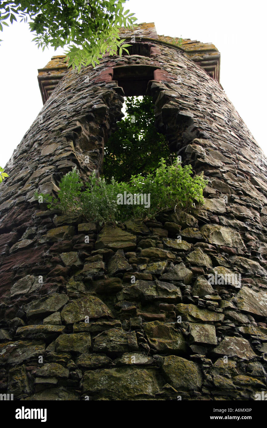 Drochil castle ruin, Scotland Stock Photo - Alamy