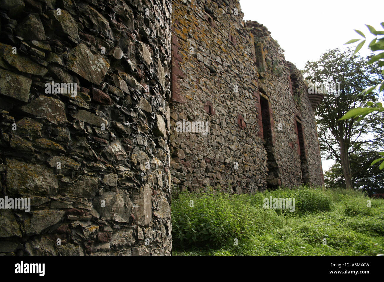 Drochil castle ruin, Scotland Stock Photo - Alamy