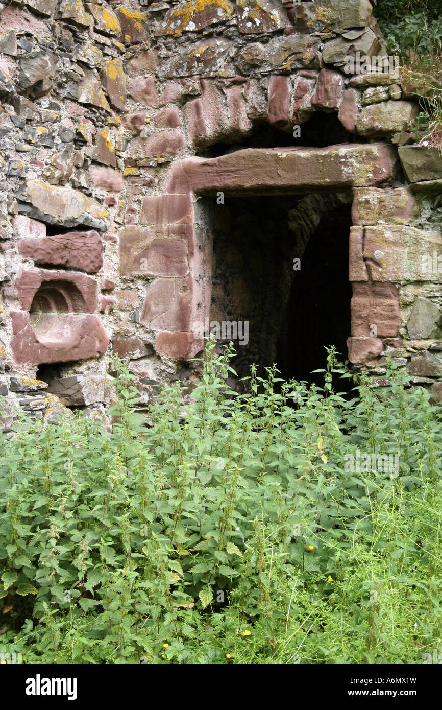 Drochil castle ruin, Scotland Stock Photo - Alamy