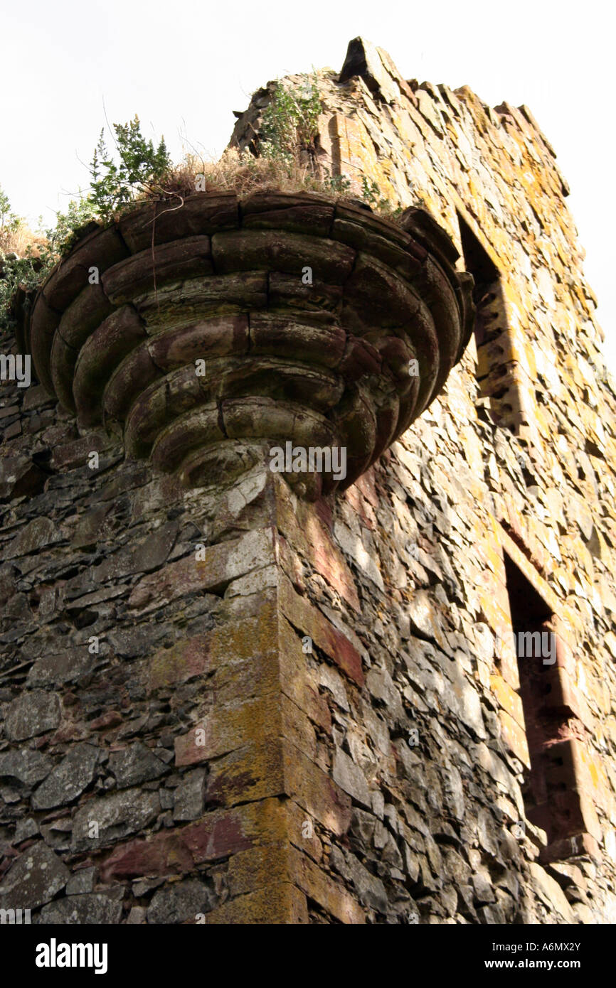 Drochil castle ruin, Scotland Stock Photo - Alamy