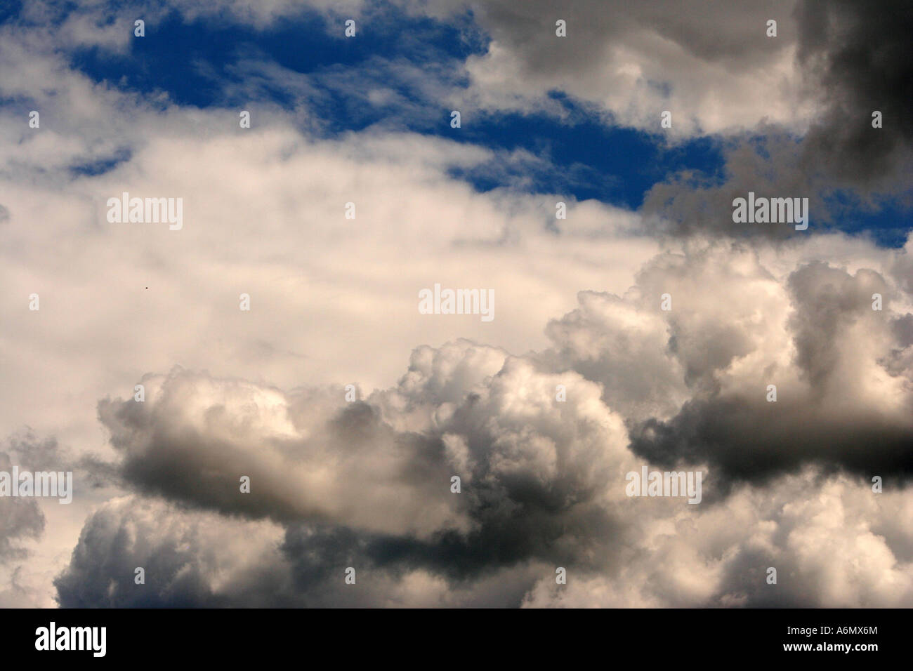 Dramatic summer sky with thick heavy clouds Stock Photo - Alamy