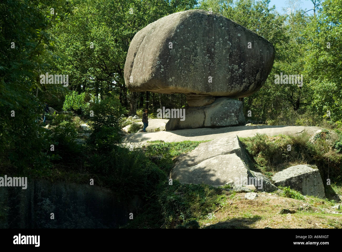 Peyro Clabado, Le sibobre, Tarn, France a granite boulder Stock Photo ...