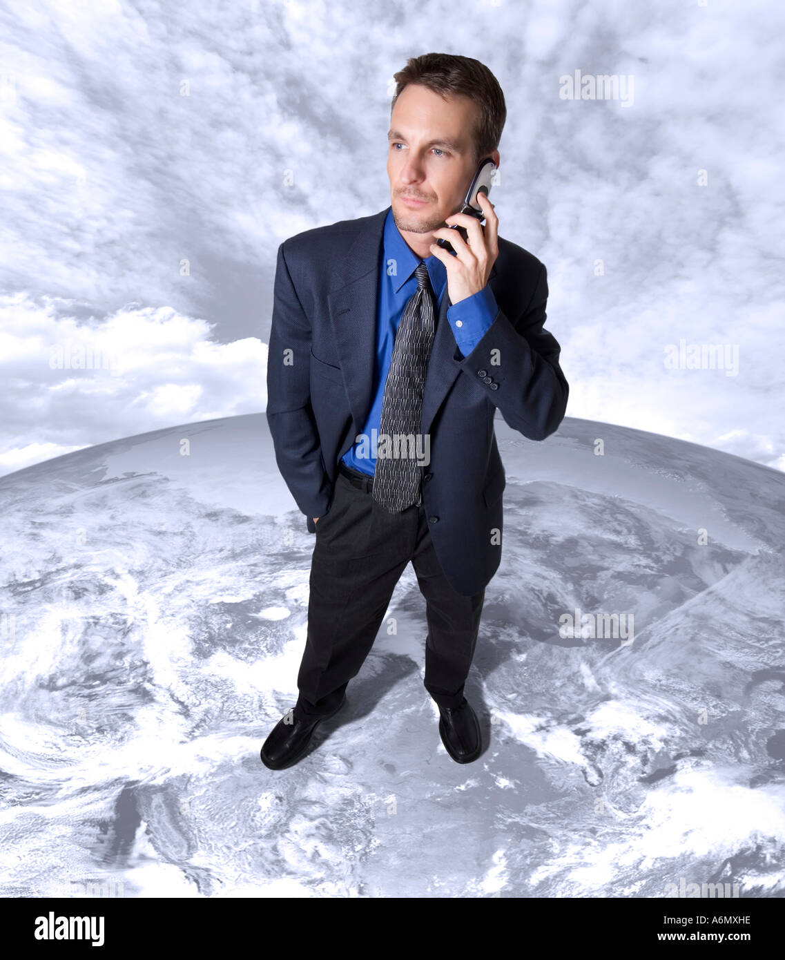 Concept of a globally connected world hi-res stock photography and ...