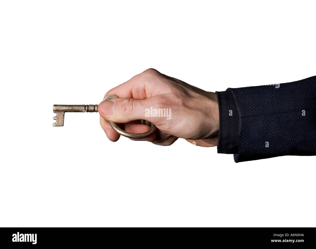 Hand holding an antique key Stock Photo - Alamy