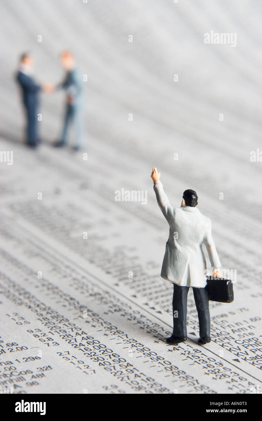 Business figure and stock report Stock Photo - Alamy