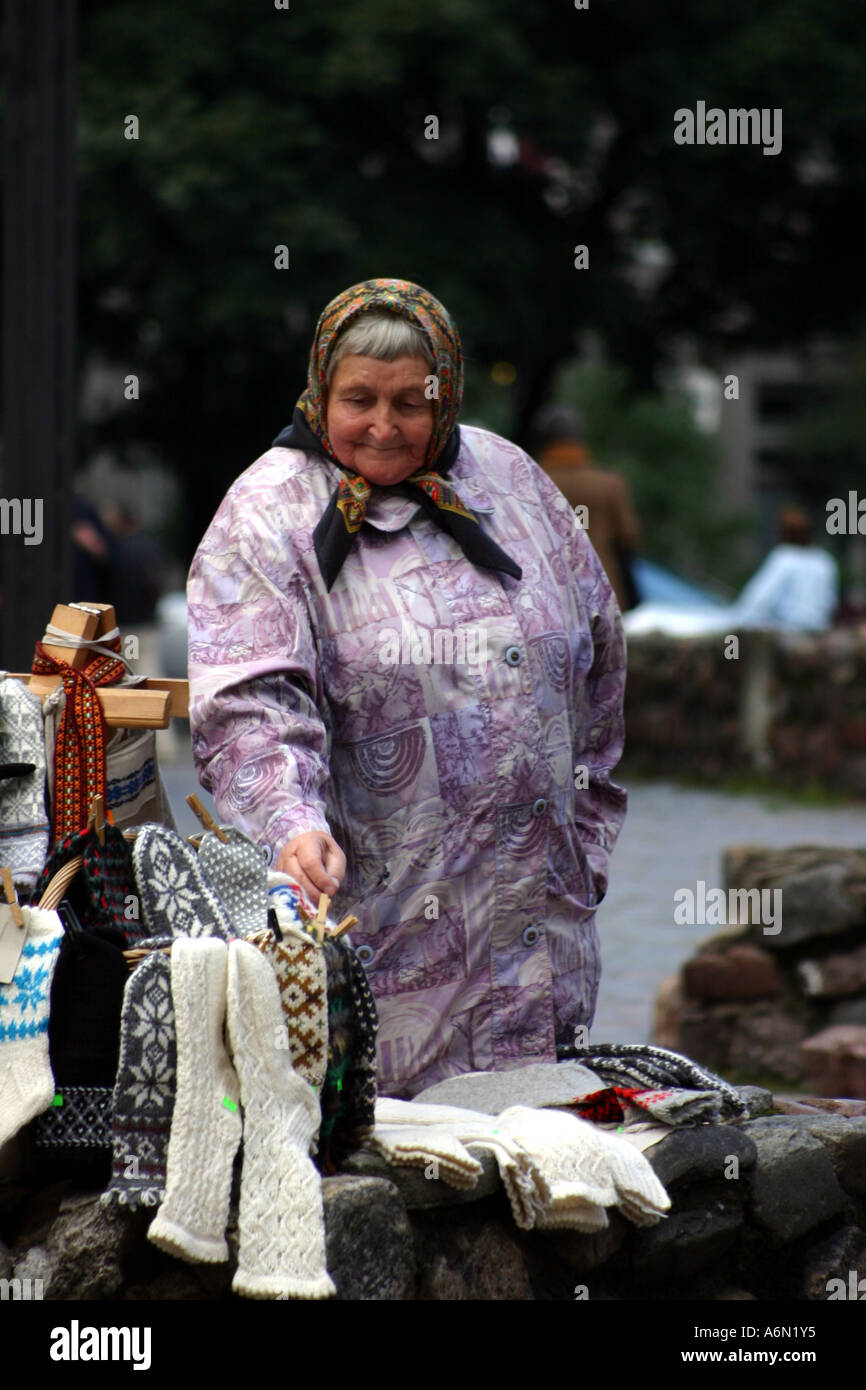 Souvenir Seller in Riga Old Town in Latvia Stock Photo - Alamy