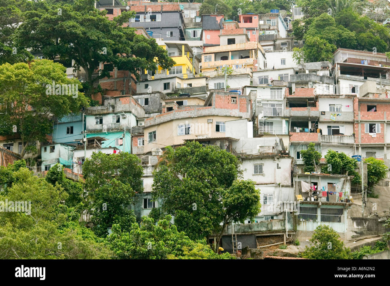 Slums in Rio de Janeiro Brazil Stock Photo - Alamy