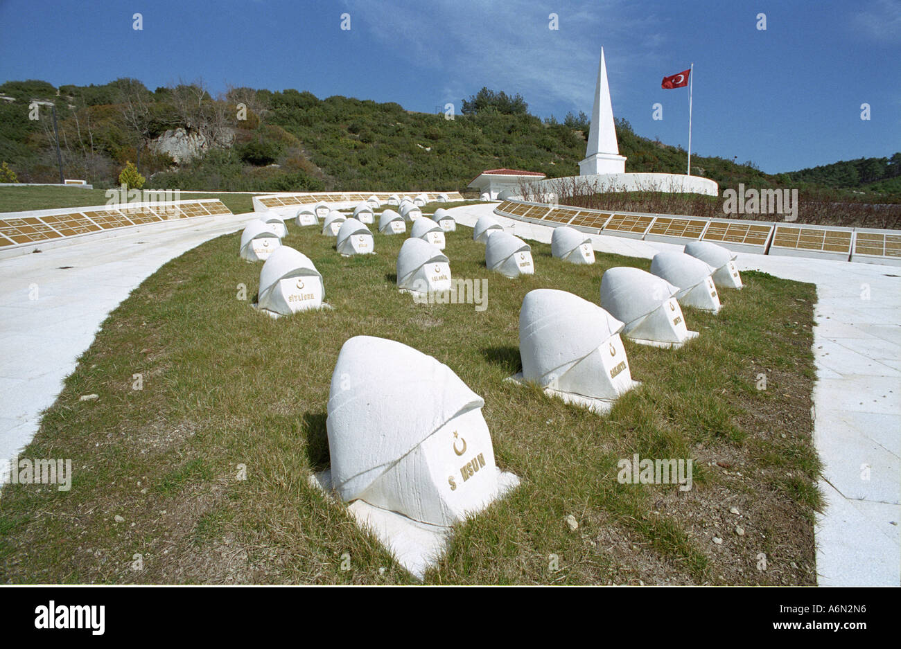 TURKEY THE GALLIPOLI WW1 BATTLEFIELDS THE SOGANLIDERE SEHITLIGI TURKISH ...