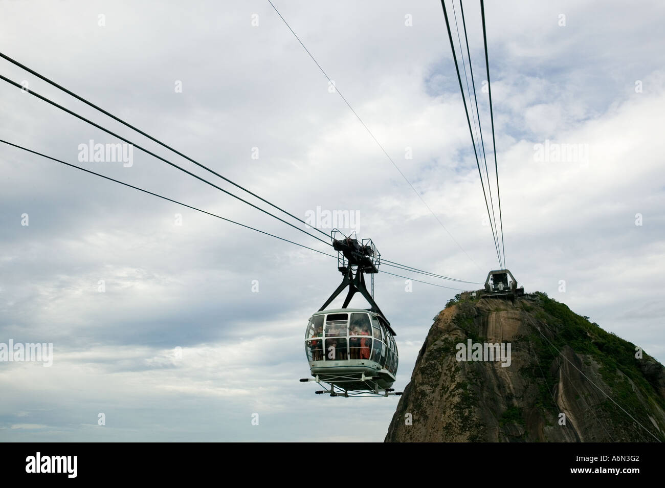 Cable car Rio de Janeiro Sugarloaf Mountain Brazil Stock Photo - Alamy