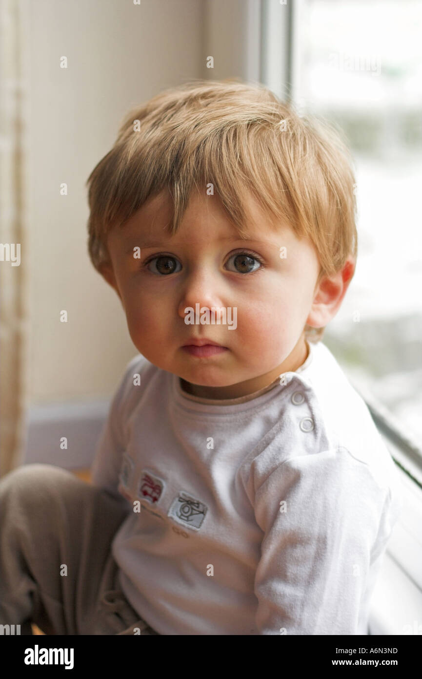 Baby boy face big brown hi-res stock photography and images - Alamy