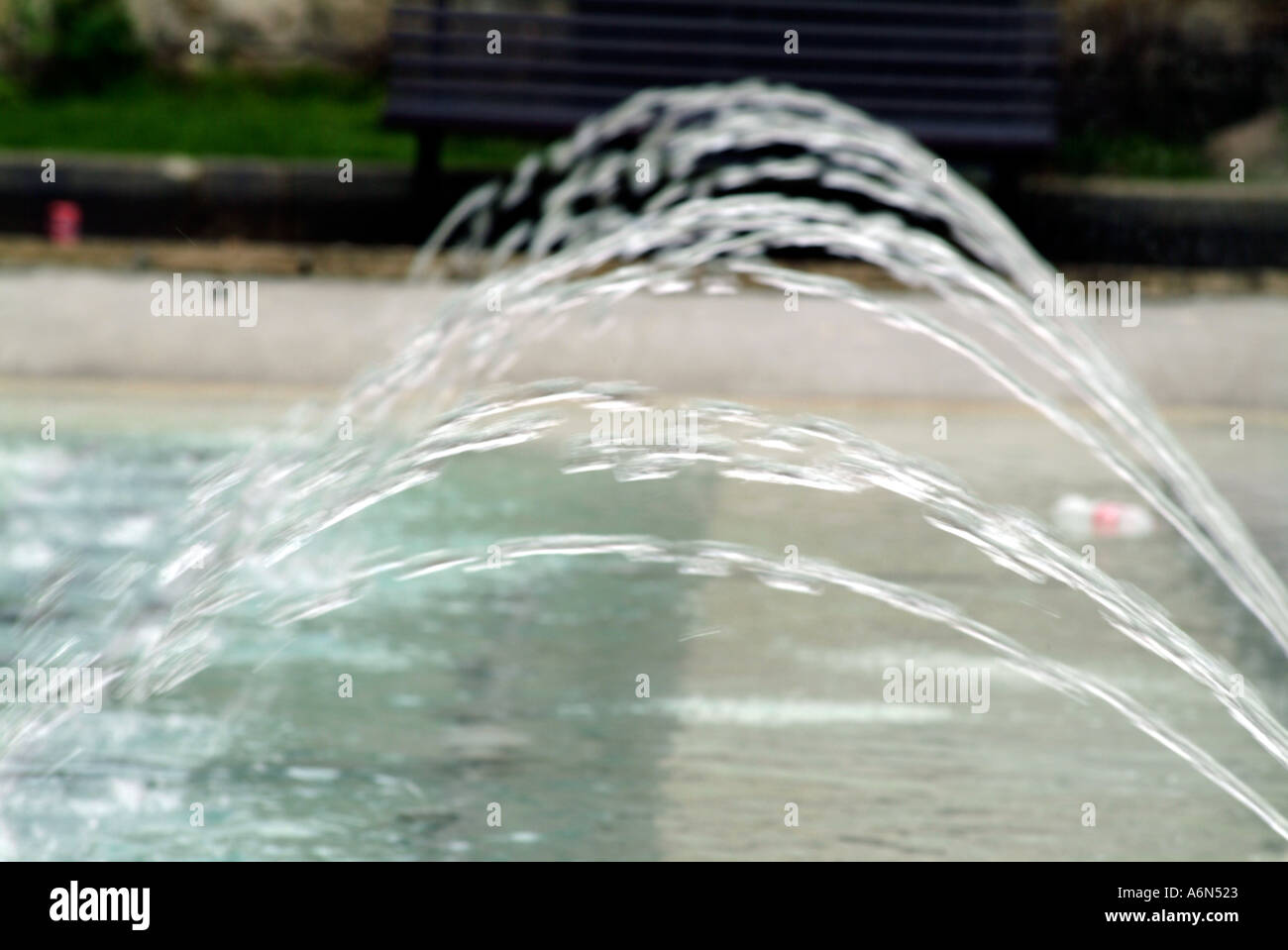 water fountain spray splash bubble squirt H2O droplet Stock Photo - Alamy