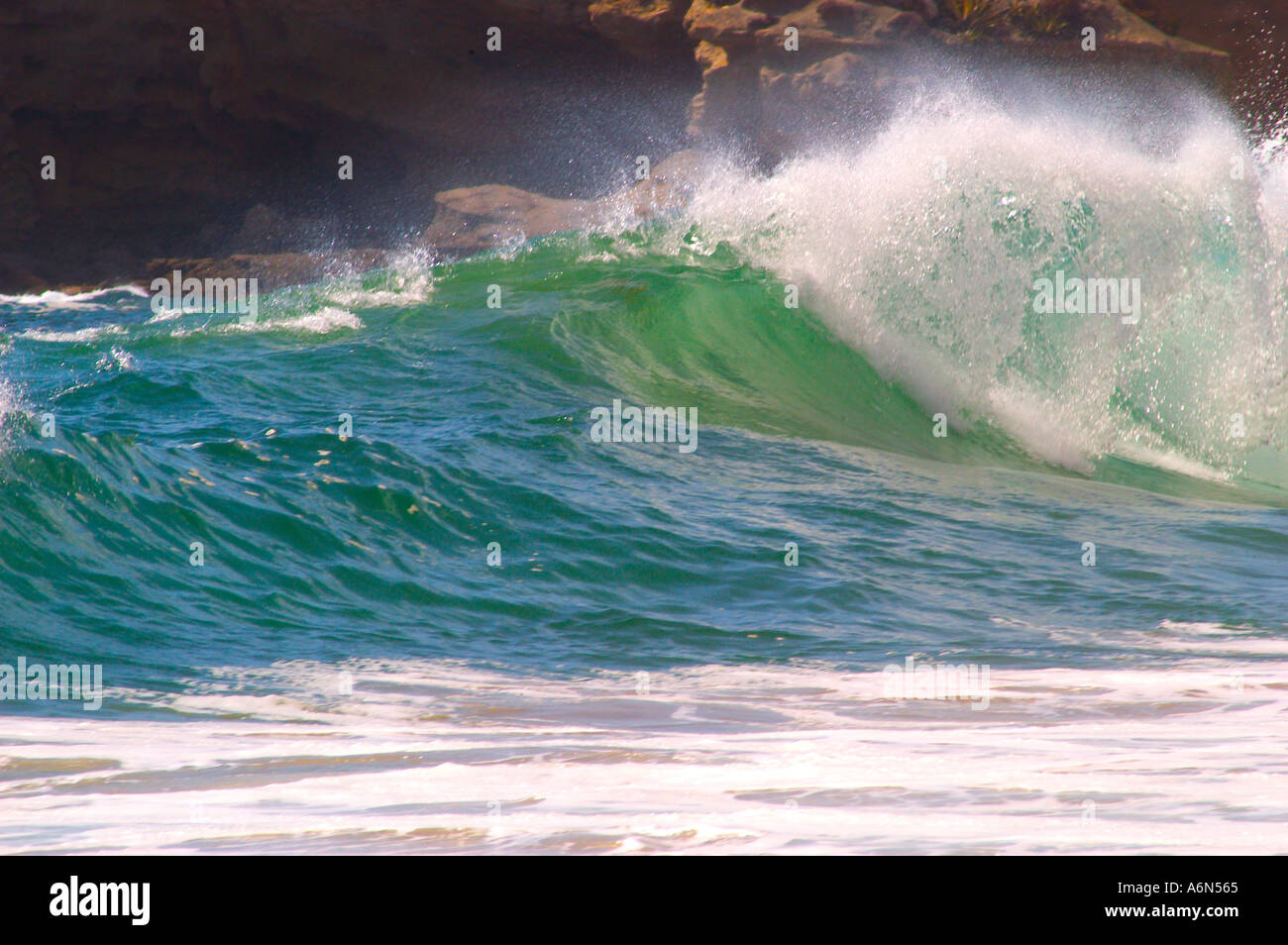powerful breaking ocean wave Stock Photo - Alamy