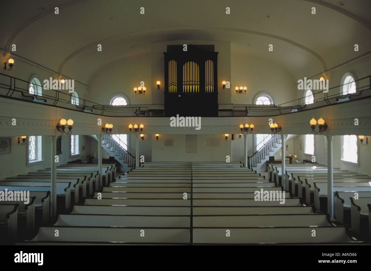 Interior of Lee Chapel, Washington and Lee University, Lexington ...