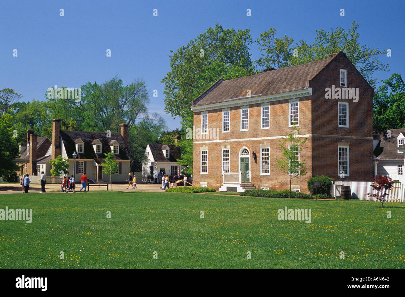 House on Market Square, Colonial Williamsburg, Virginia Stock Photo - Alamy