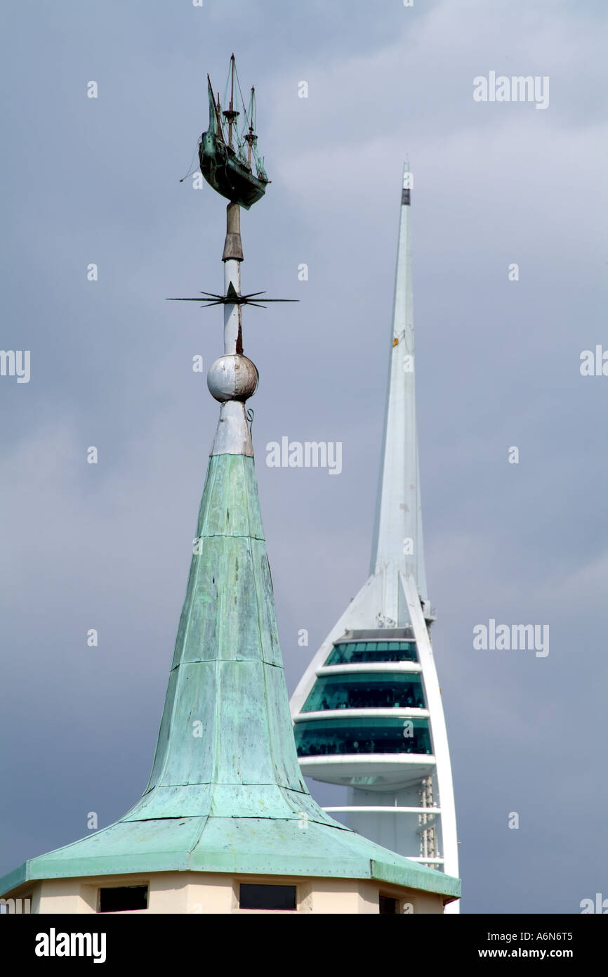 Portsmouth southern England UK The Spinnaker Tower shares the skyline ...