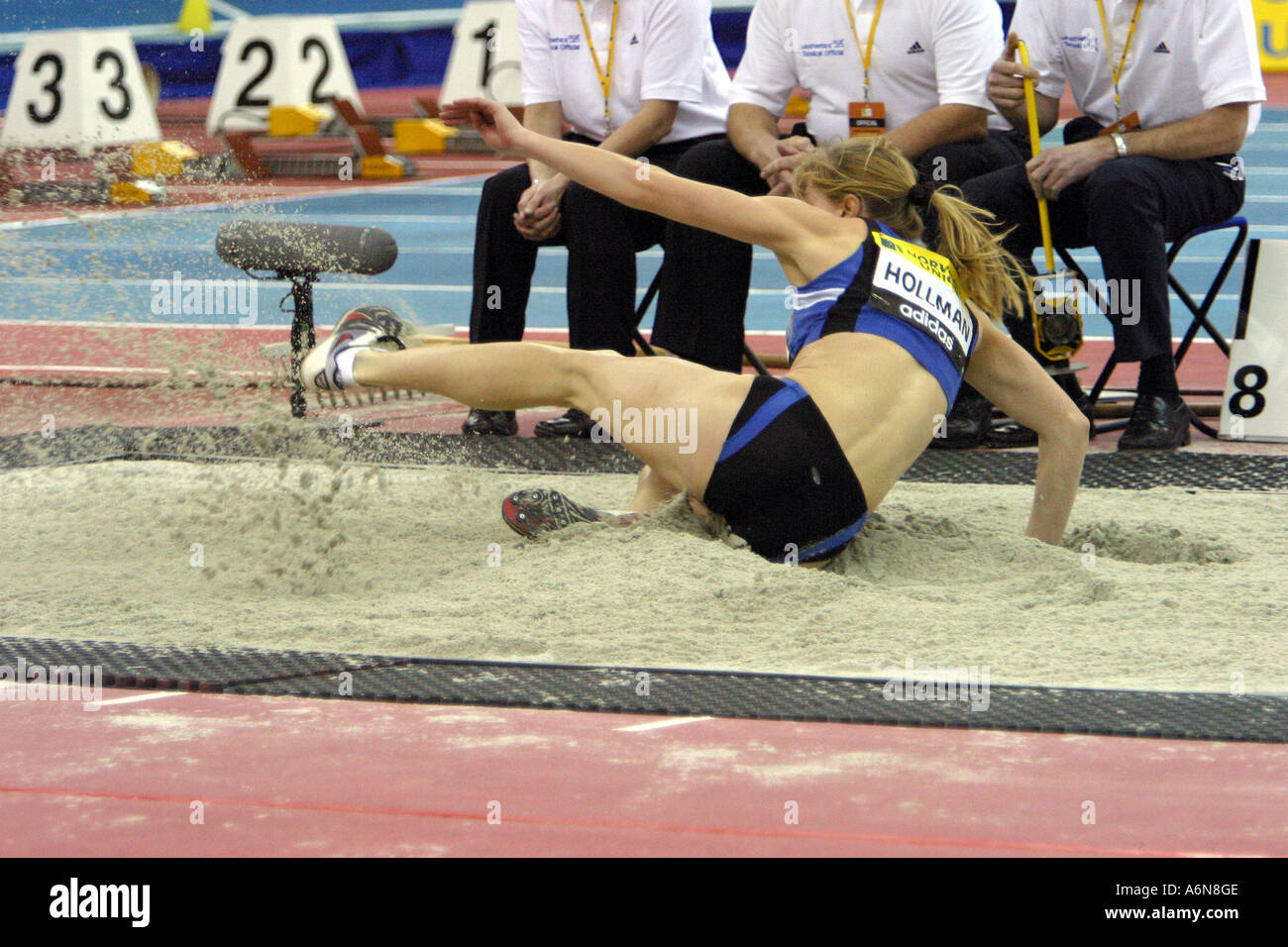 womens long jump competition Stock Photo - Alamy