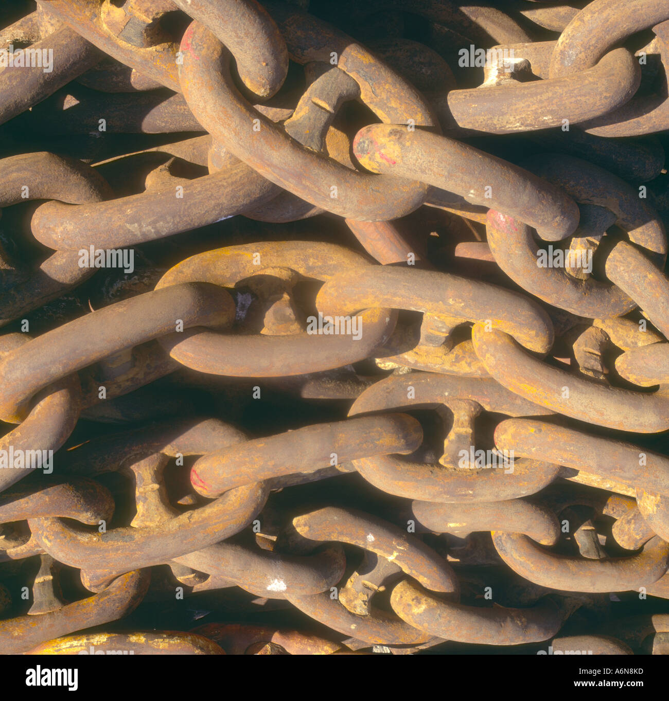 Shipyard Iron Chains Stock Photo - Alamy