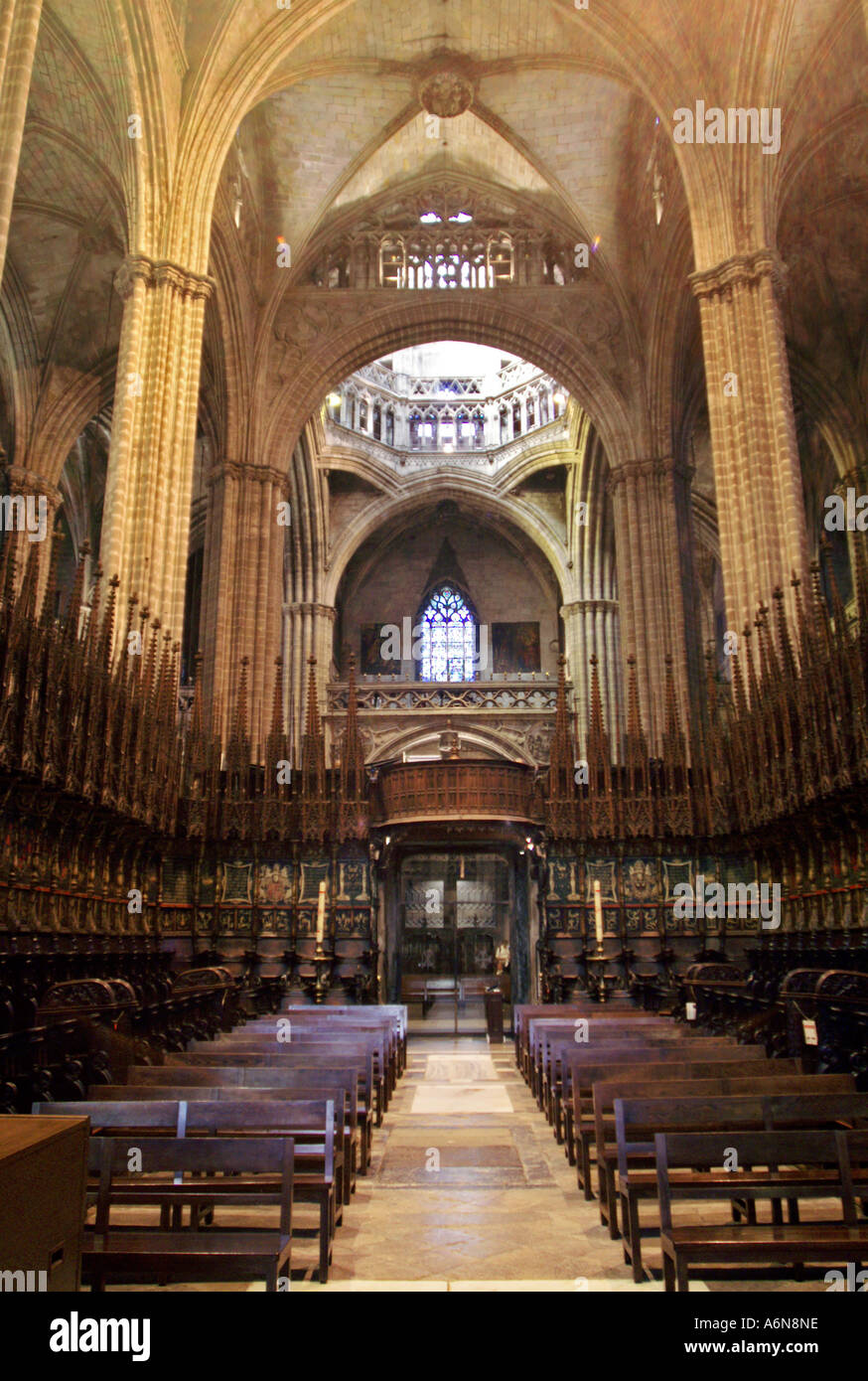 Gothic Interior Cathedrals Spain Barcelona Cathedral Wikipedia