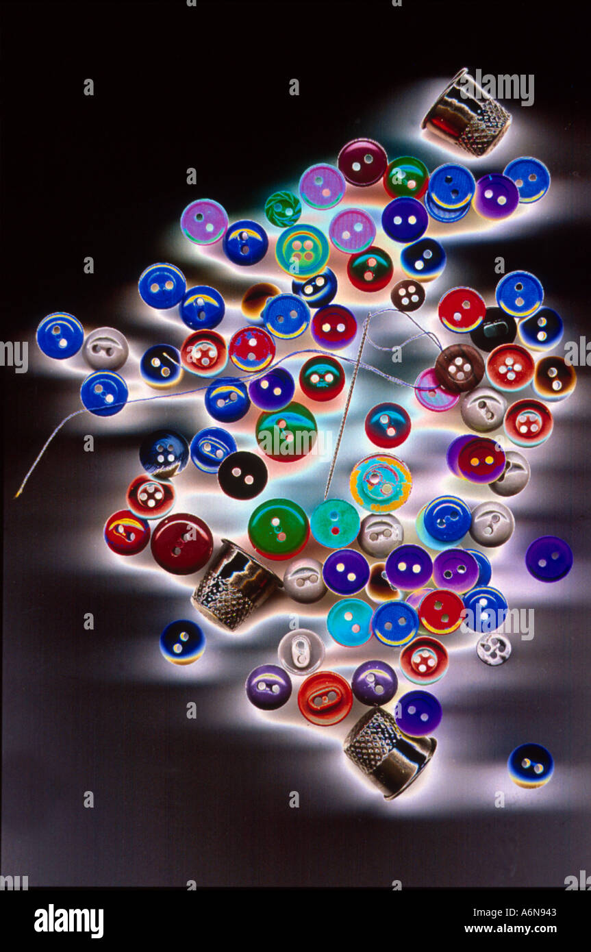 Collage of buttons Stock Photo - Alamy
