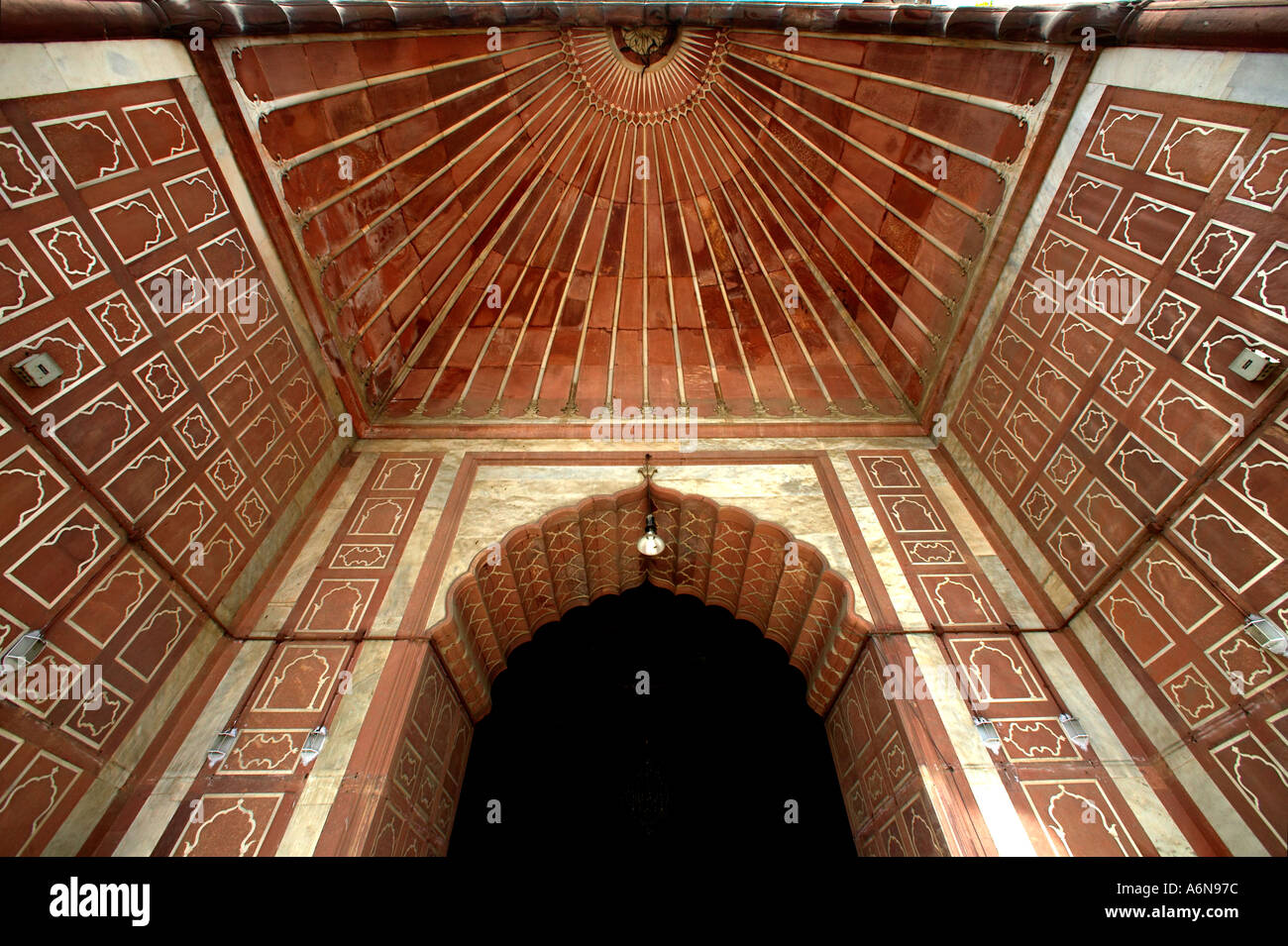 Mosque Main Arch Entrance Jama Masjid Old Delhi India Stock Photo - Alamy