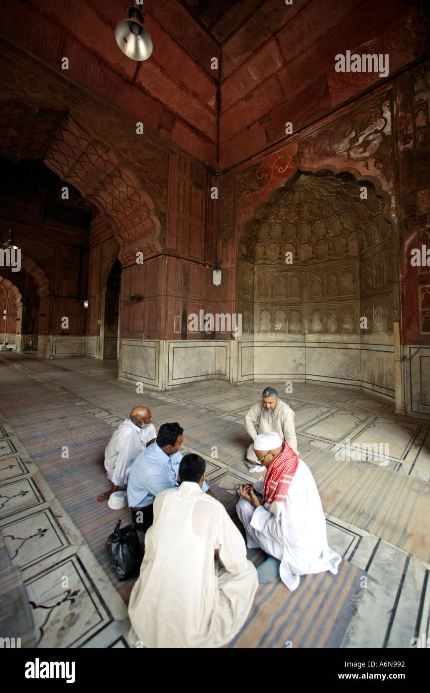 inside Jama Masjid Mosque Complex Old Delhi India Stock Photo - Alamy