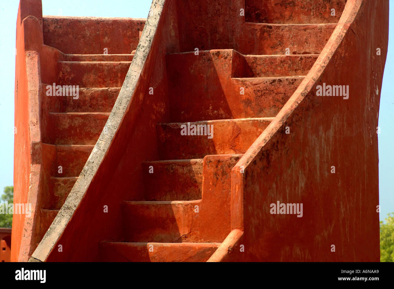 Steps of Jantar Mantar 1725 AD New Delhi India Stock Photo - Alamy