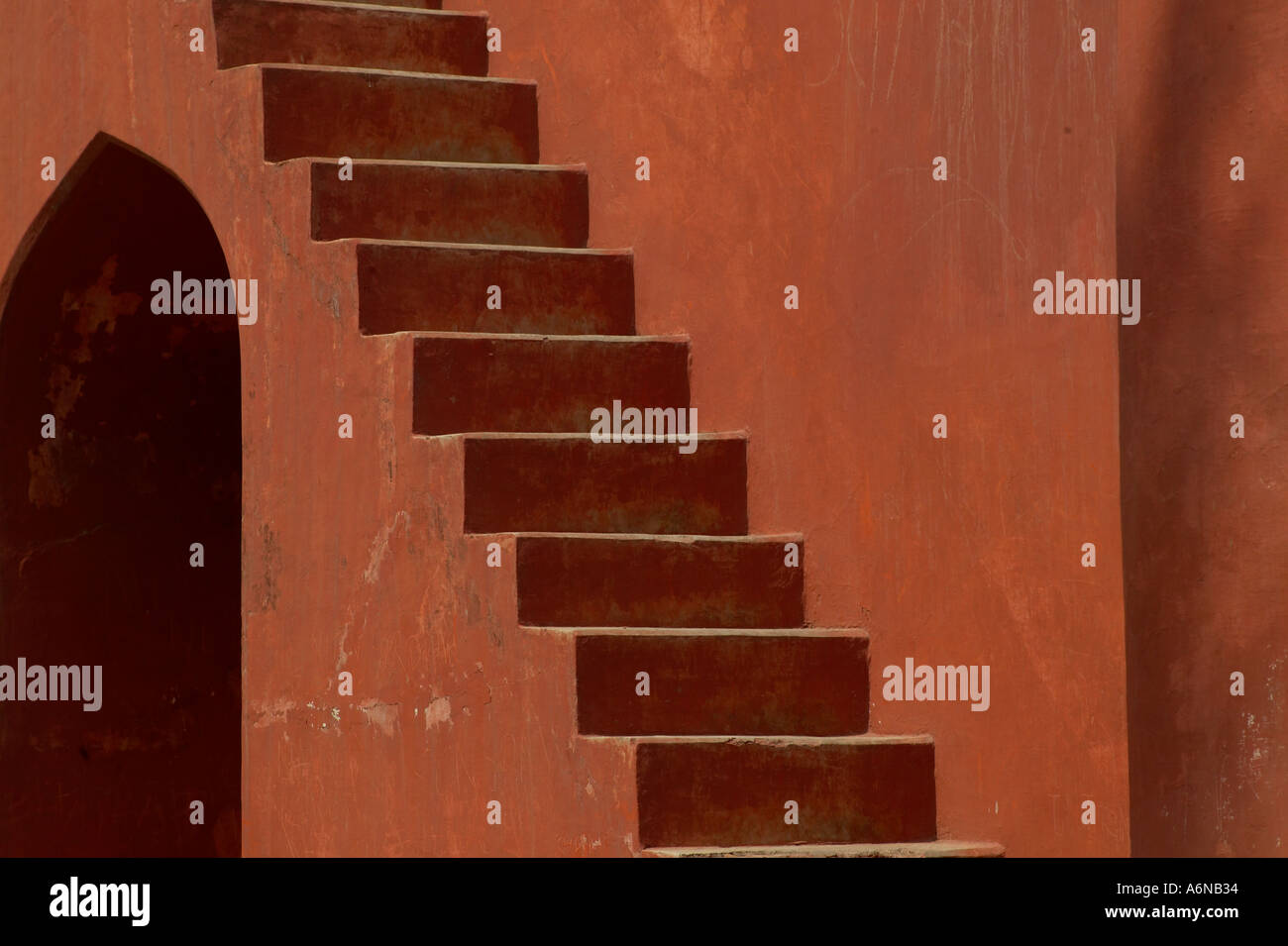 Steps of Jantar Mantar 1725 AD New Delhi India Stock Photo - Alamy
