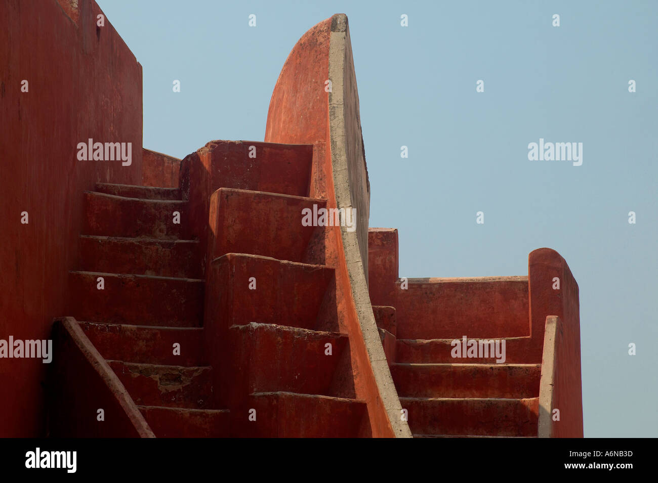 Steps of Jantar Mantar 1725 AD New Delhi India Stock Photo - Alamy