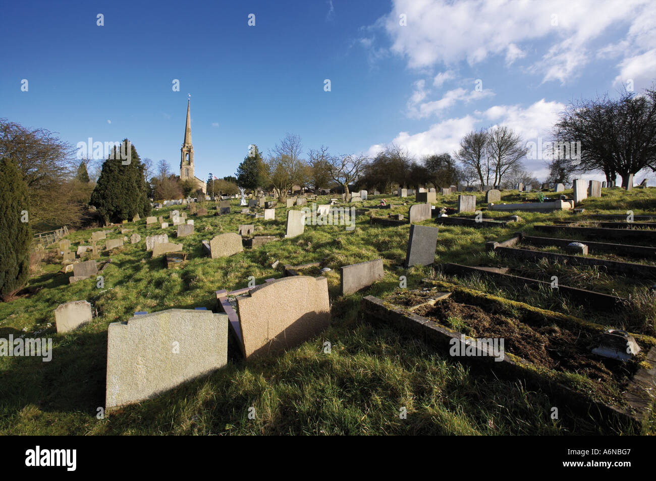Tardebigge churchyard Worcestershire the Midlands England Stock Photo ...