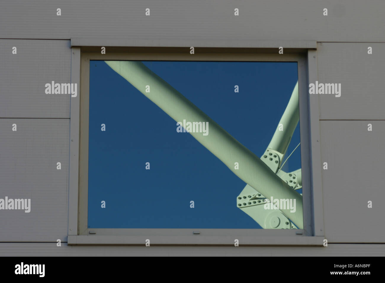 Window Reflection Swanesa Football Stadium Stock Photo - Alamy