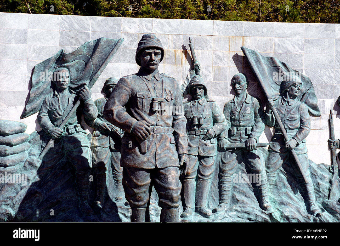 Turkey. Memorial to the memory of the Martyrs of Canakkale with Ataturk ...