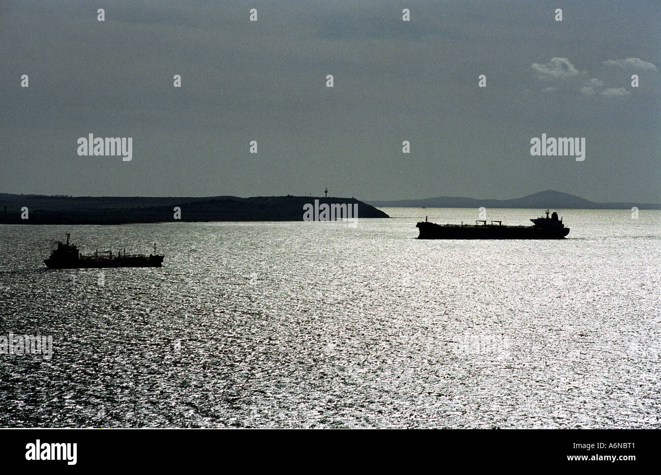 Turkey. Shipping passing through and across the Dardanelles ...