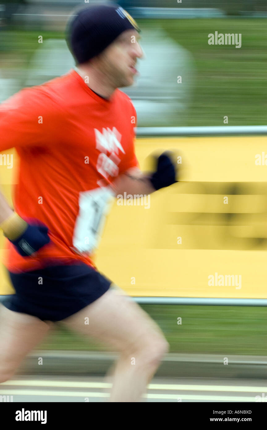 Men woman running the nike milton half marathon hi-res stock ...