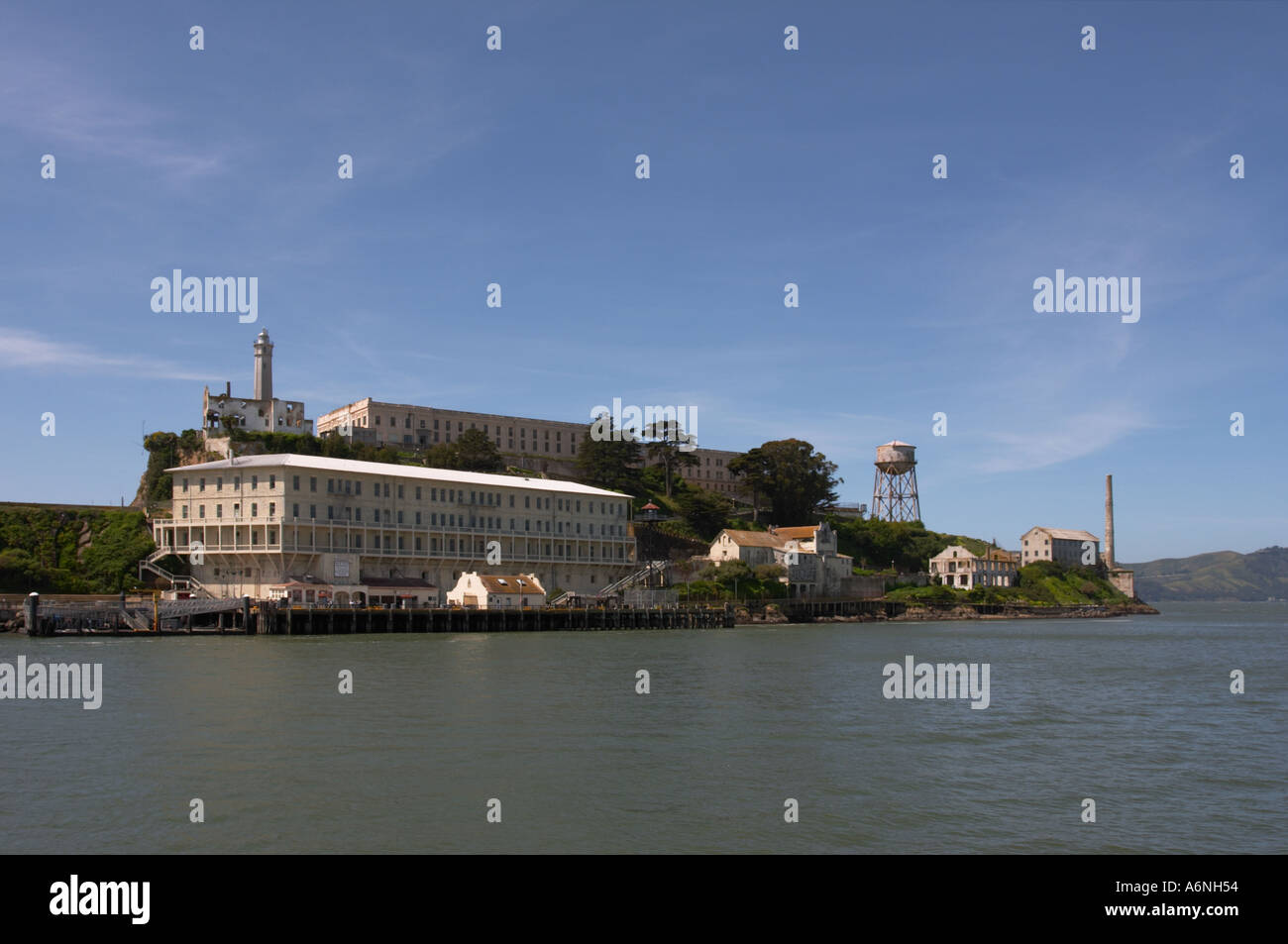Alcatraz prison on Alcatraz Island San Francisco California Stock Photo ...
