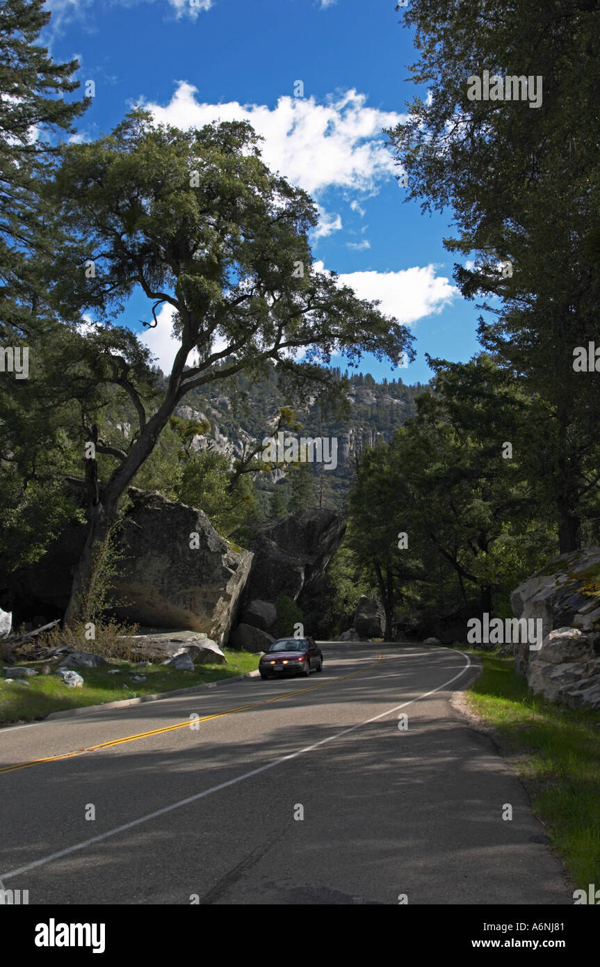 Car driving through Yosemite National Park Stock Photo - Alamy