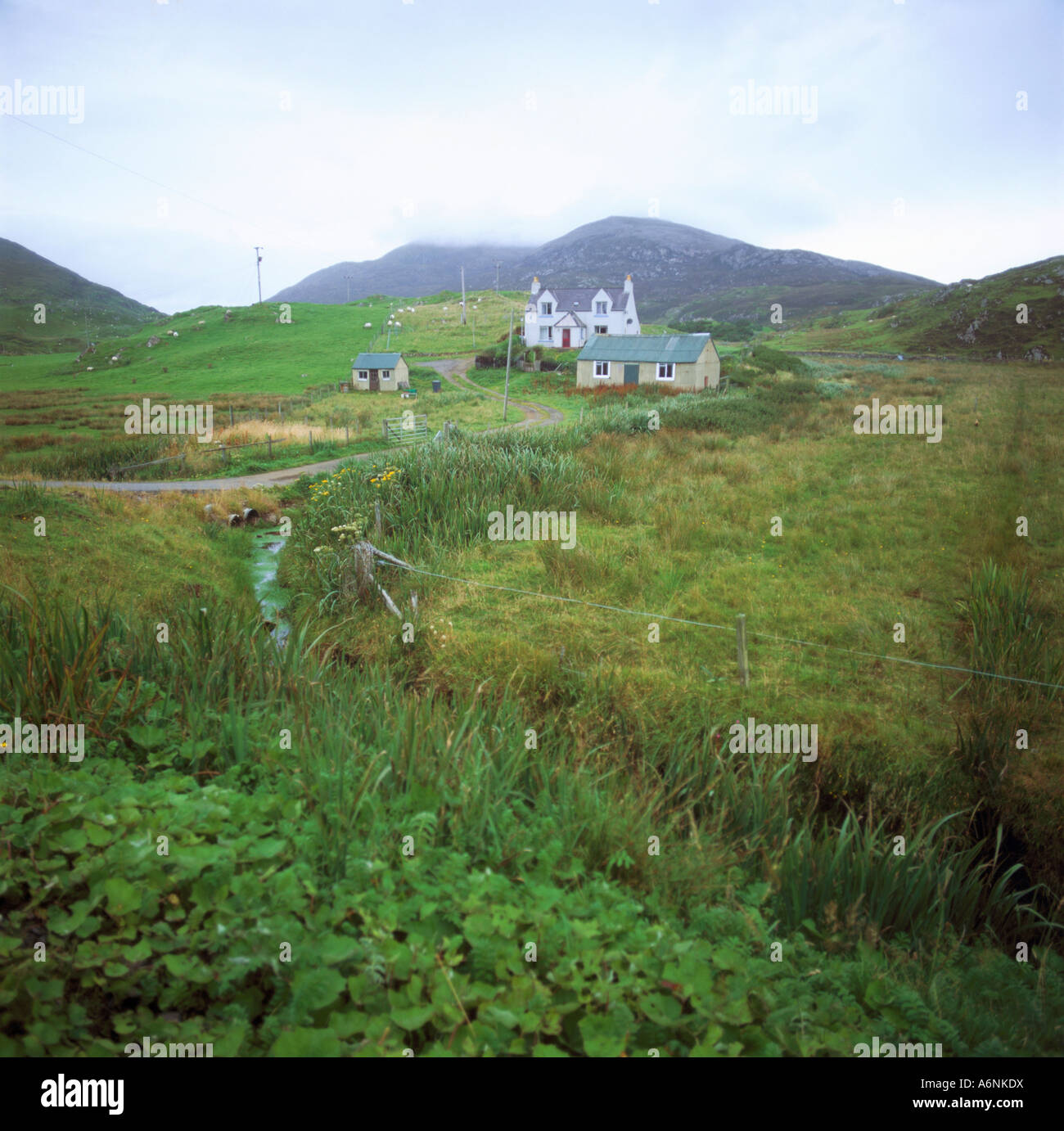 Crofts near Rodel island of Harris Outer Hebrides Scotland United ...
