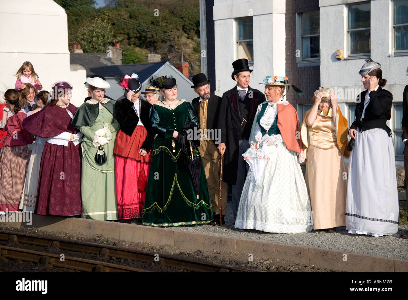 Victorian weekend October 2005 at Ffestiniog Steam Railway at ...